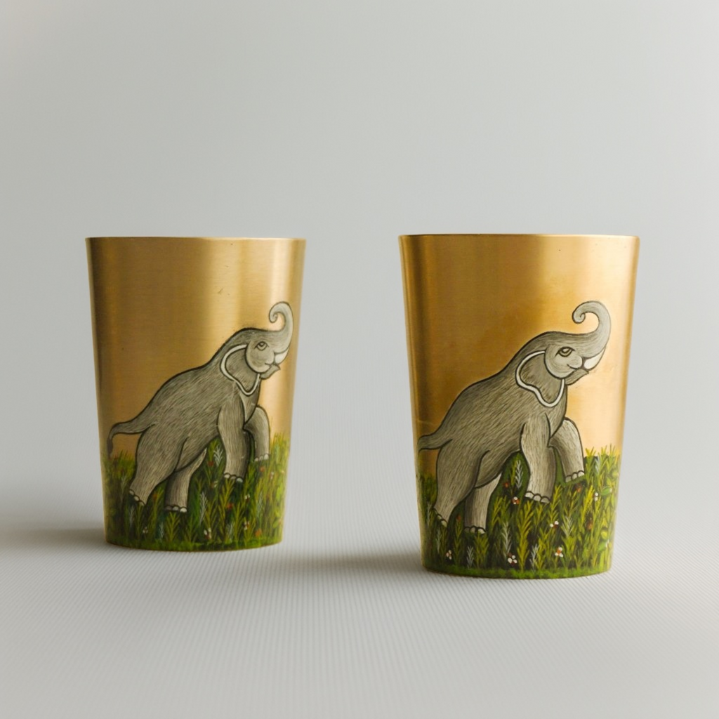 Buy Shikargah Kansa Glass Set Online