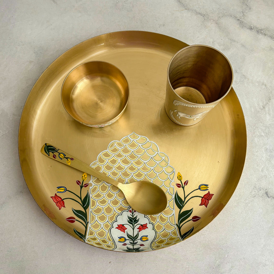 Buy Luxury Kansa Dinner Set Online - Indian Heirloom Company