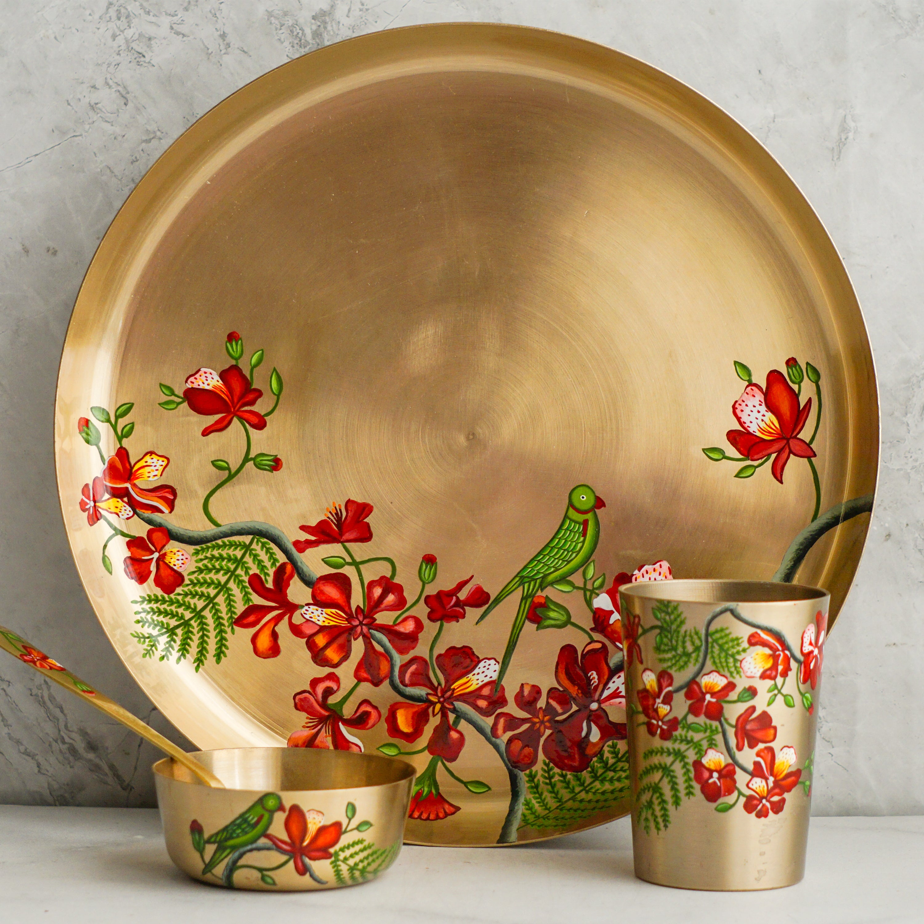 Buy Luxury Kansa Dinner Set Online - Indian Heirloom Company